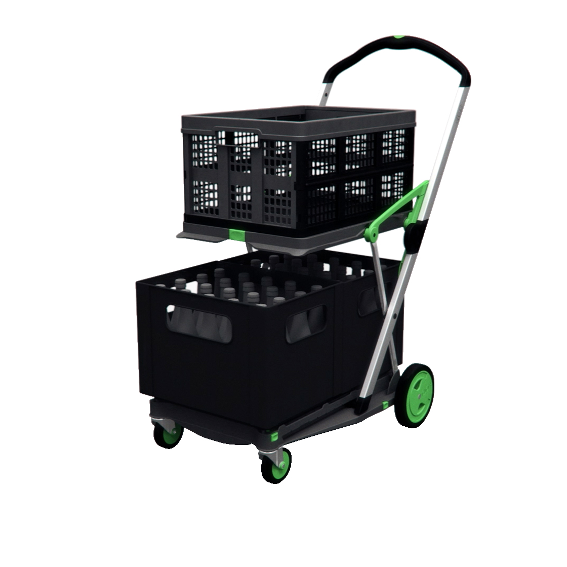 12950 Clax Trolley green incl folding crate, Productgroup ...